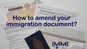 Amend IMM 1000 or Confirmation of Permanent Residence - Record of Landing